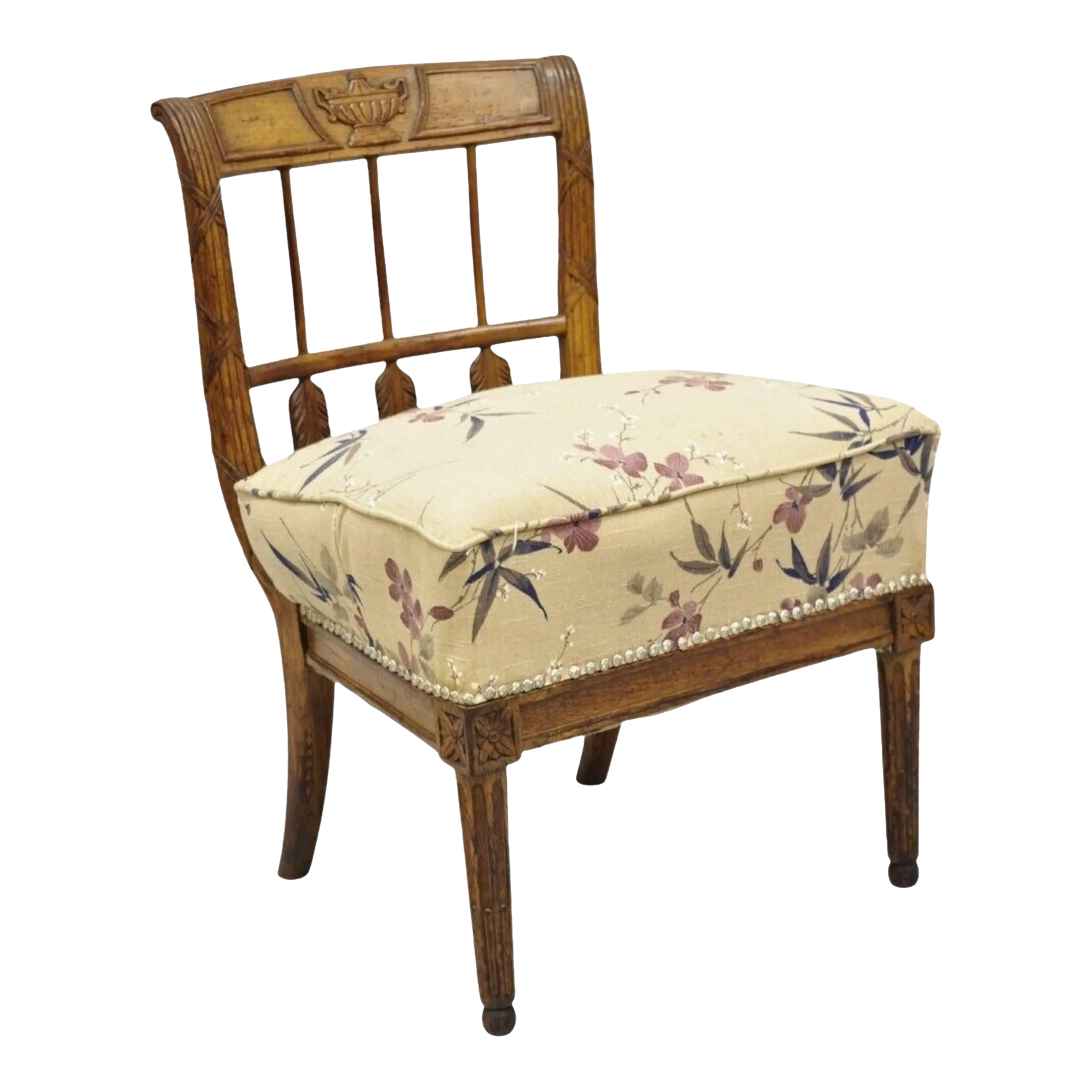 Mid 20th Century Antique Italian Neoclassical French Louis XVI Carved ...