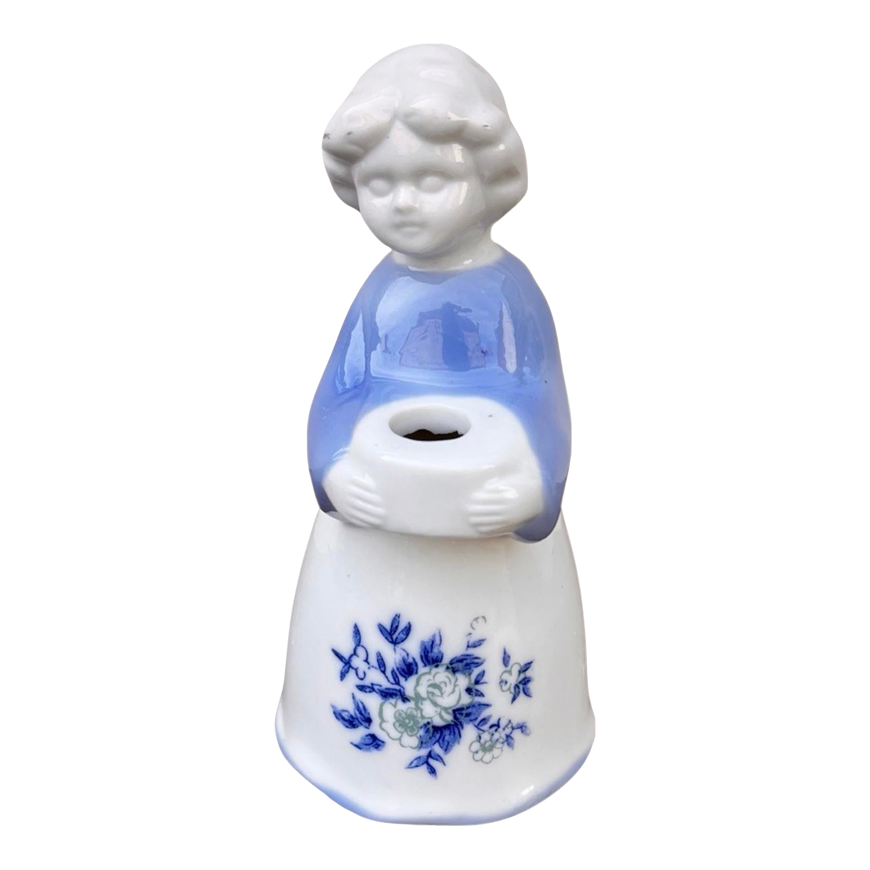 Porcelain Figurine Candlestick Boy, Lilienthal, Germany 1980s. | Chairish