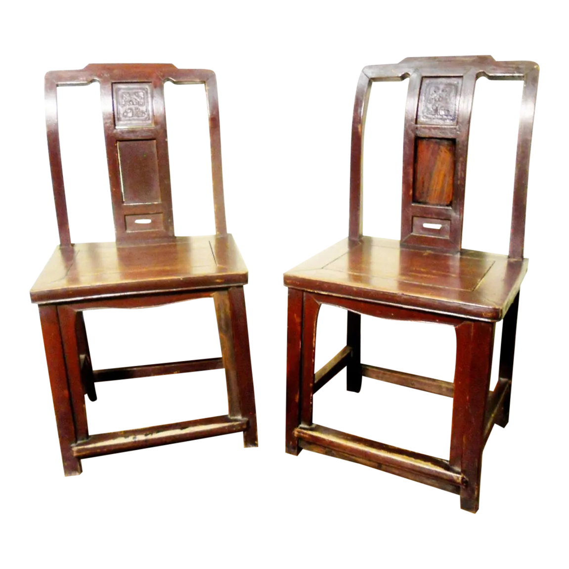 Antique Chinese Ming Chairs, Zelkova Wood, Circa 1800-1949 - A Pair ...