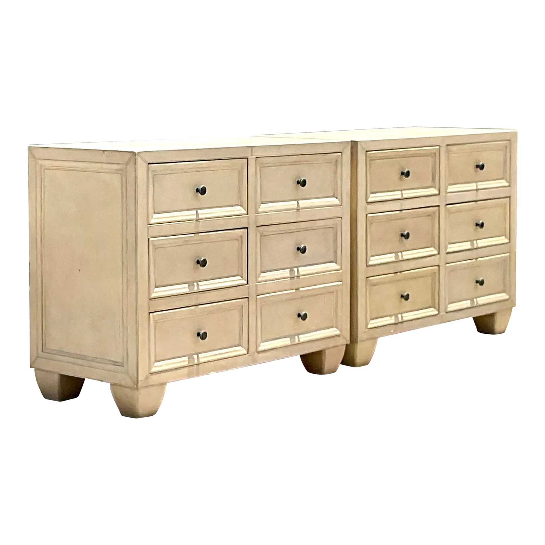 Late 20th Century Vintage Boho Lexington Leather Wrapped Chest of ...