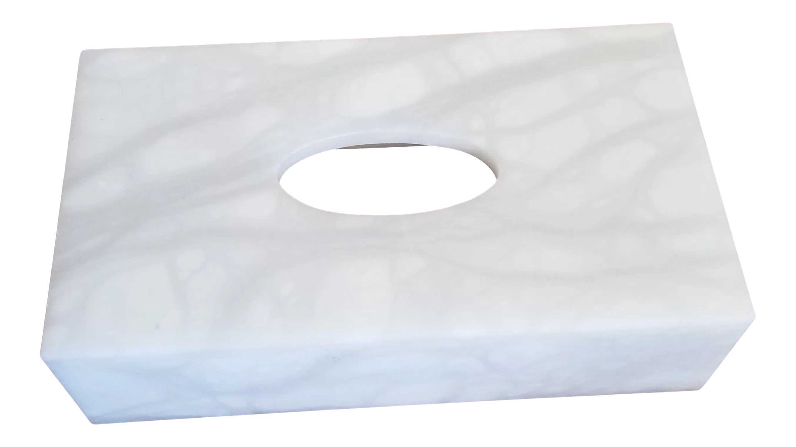 Alabaster Tissue Box Cover | Chairish