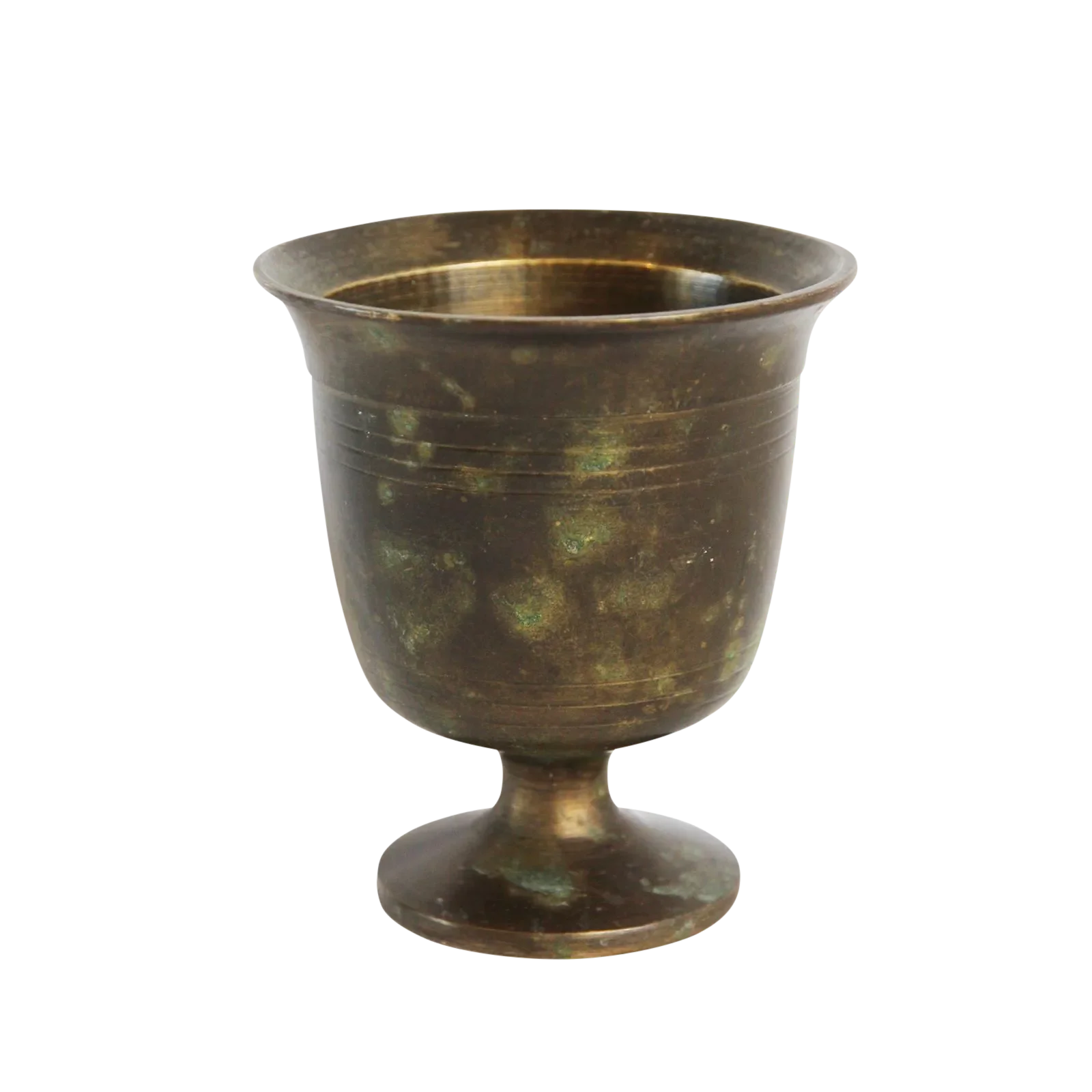 Vintage Bronze Handmade Cup | Chairish