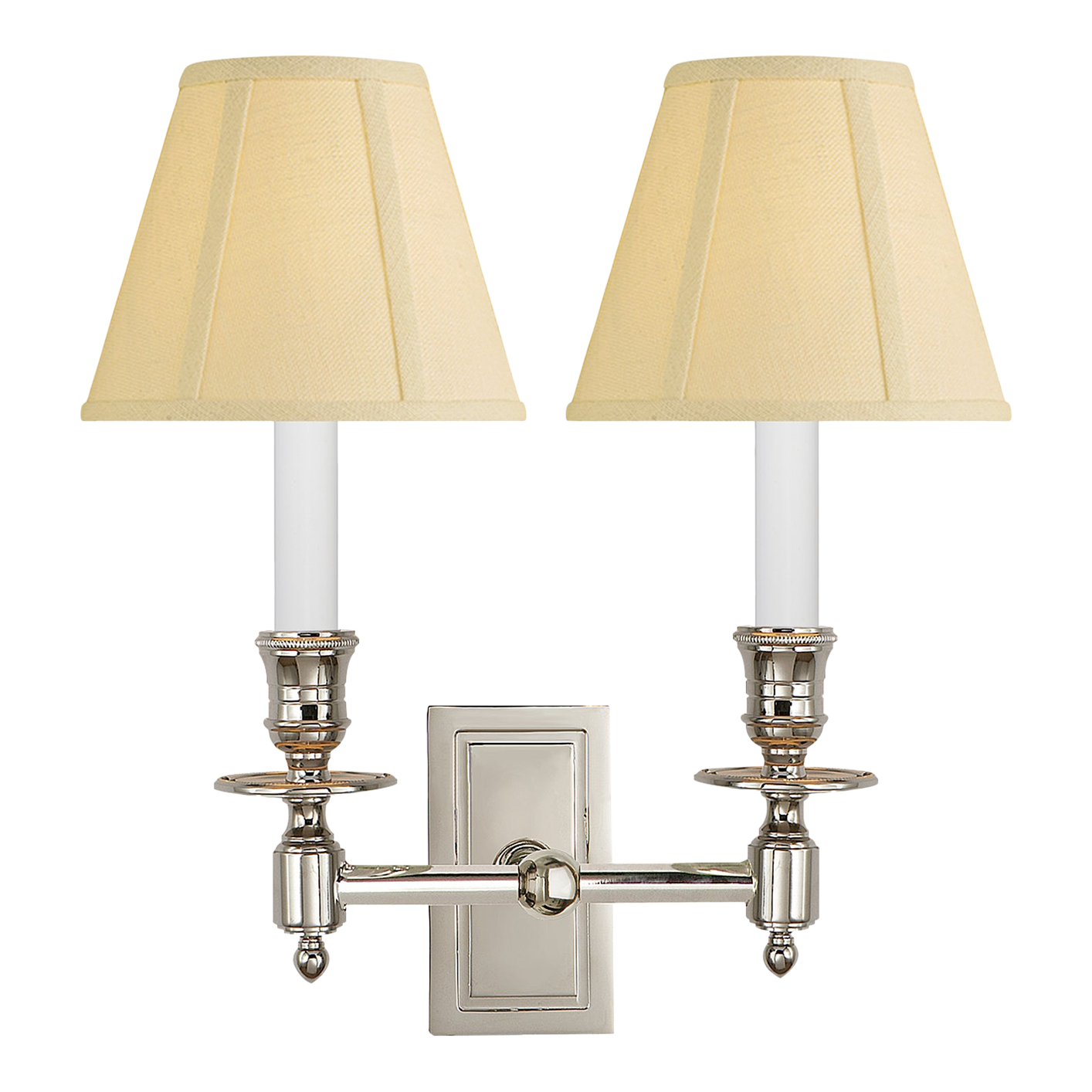 Visual Comfort Signature French Double Library Sconce in Polished ...