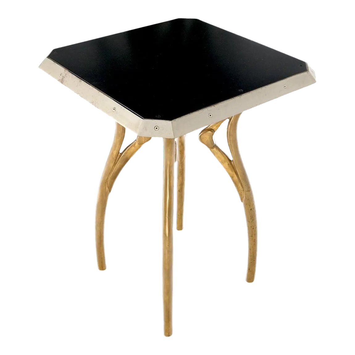 Heavy Cast Bronze Legs Studio Made Sculptural Side Cafe Petit Dining ...