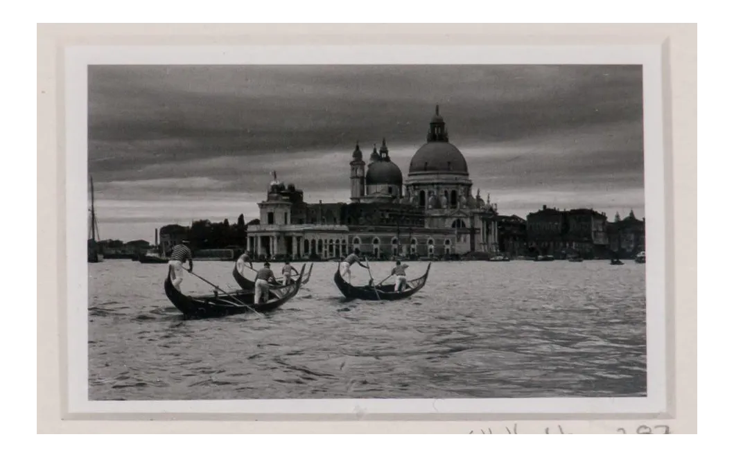 "Santa Maria Della Salute" Framed B&W Photo C1987 | Chairish