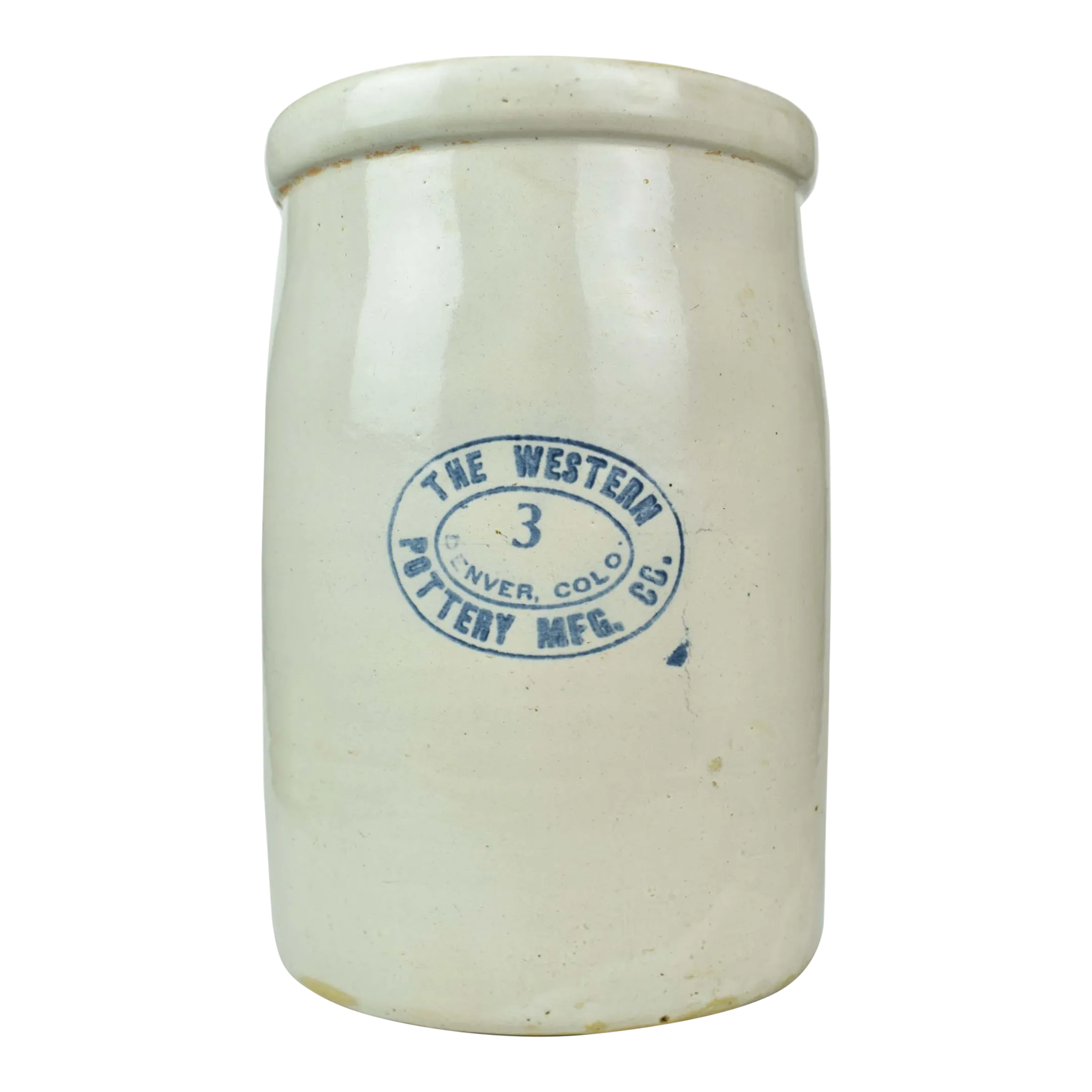 Early 1900's the Western Pottery Co. Denver Colorado 3 Gallon Stoneware ...