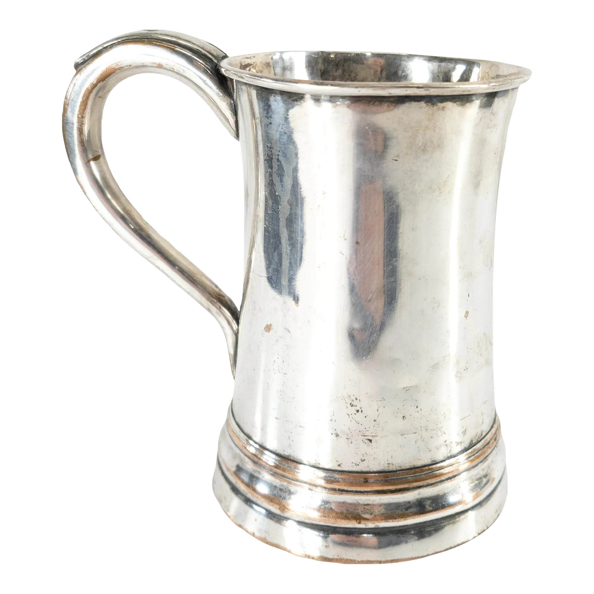 19th Century English Sheffield Silverplate Tankard Mug | Chairish