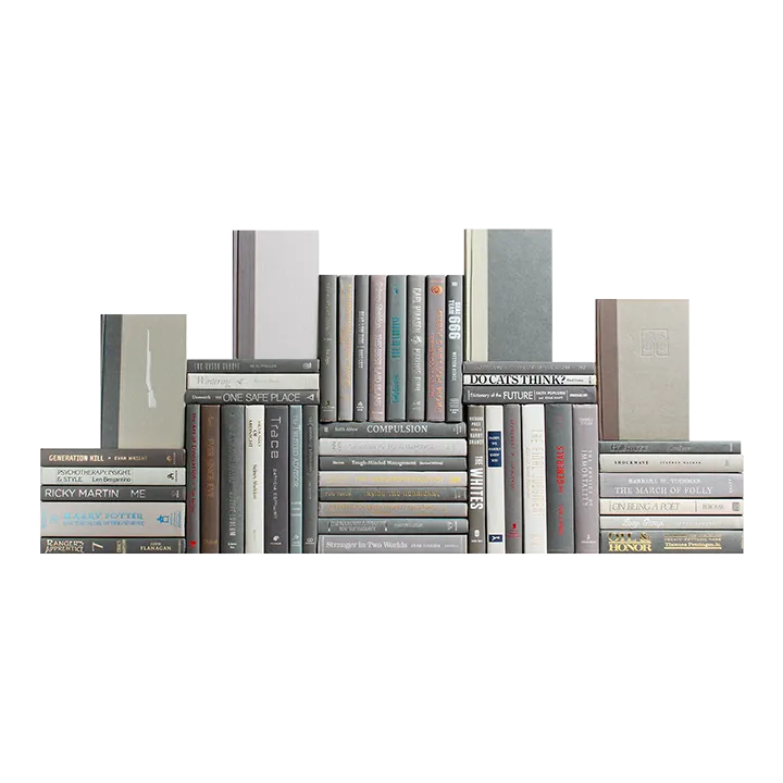 Modern Granite Books - Set of 50 | Chairish