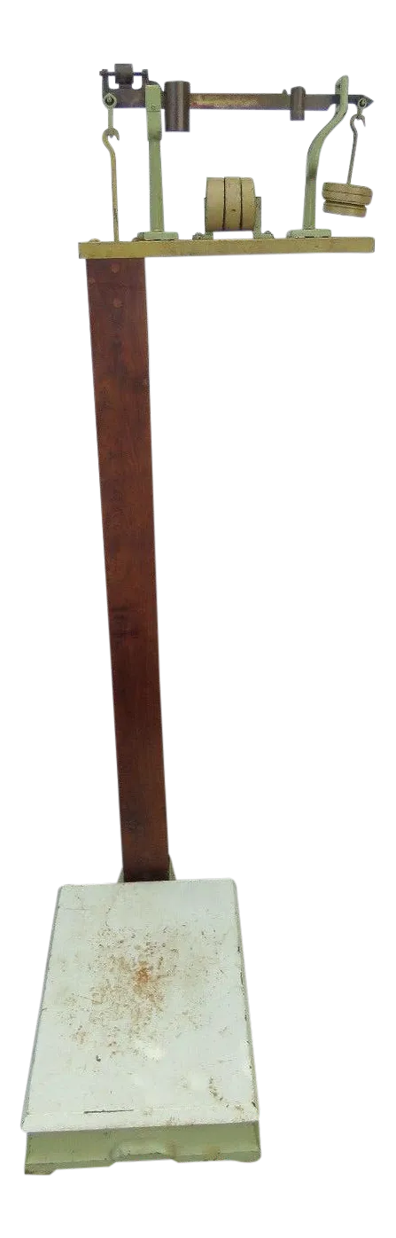 1930s Vintage Usps Post Office Platform Upright Shipping Scale | Chairish