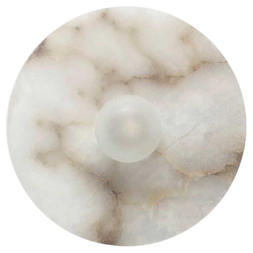 Alba Simple Wall Alabaster Light by Contain | Chairish