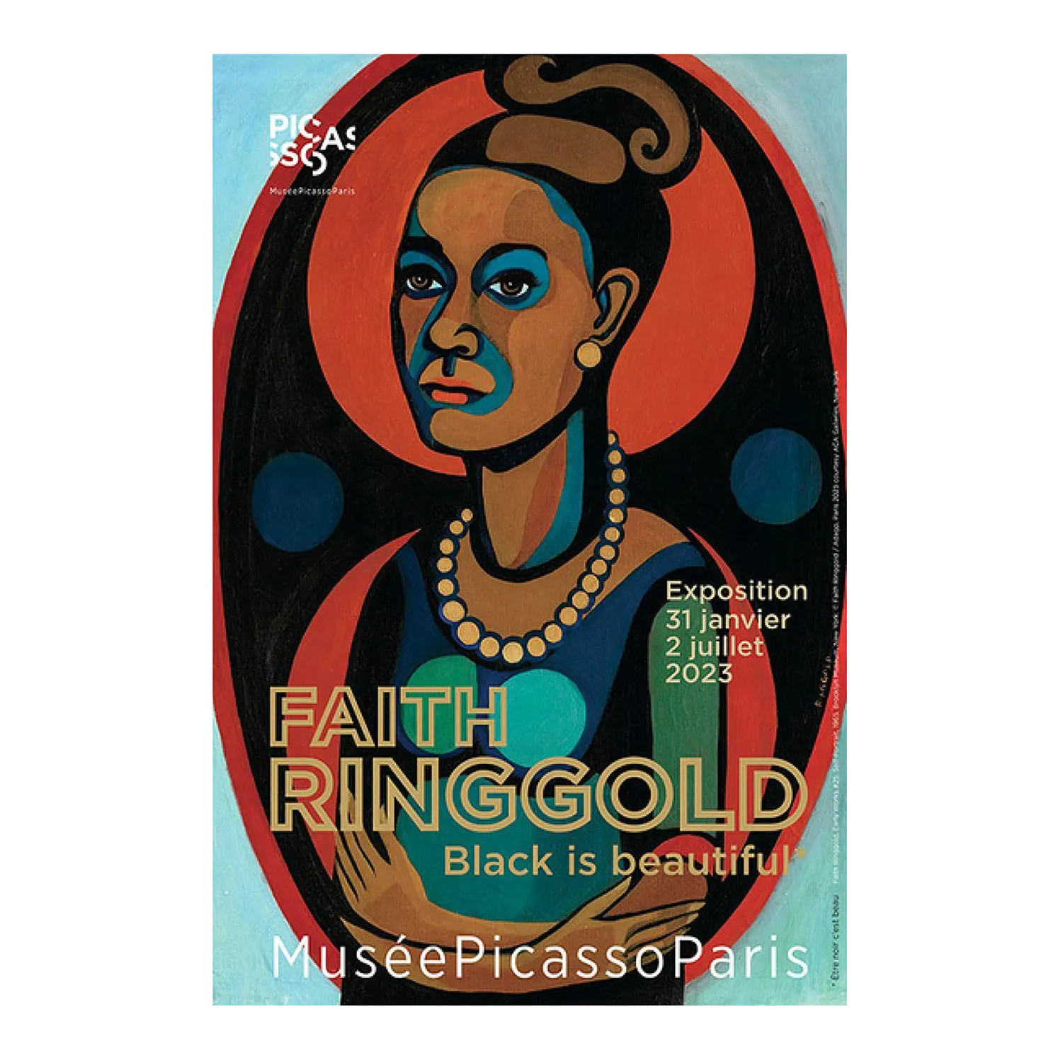 2023 Faith Ringgold Picasso Museum Exhibition Poster | Chairish