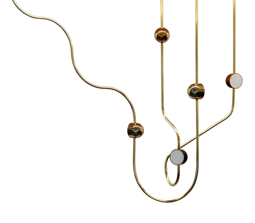 Dia Config 2 Led Hanging Lamp by Ovature Studios | Chairish