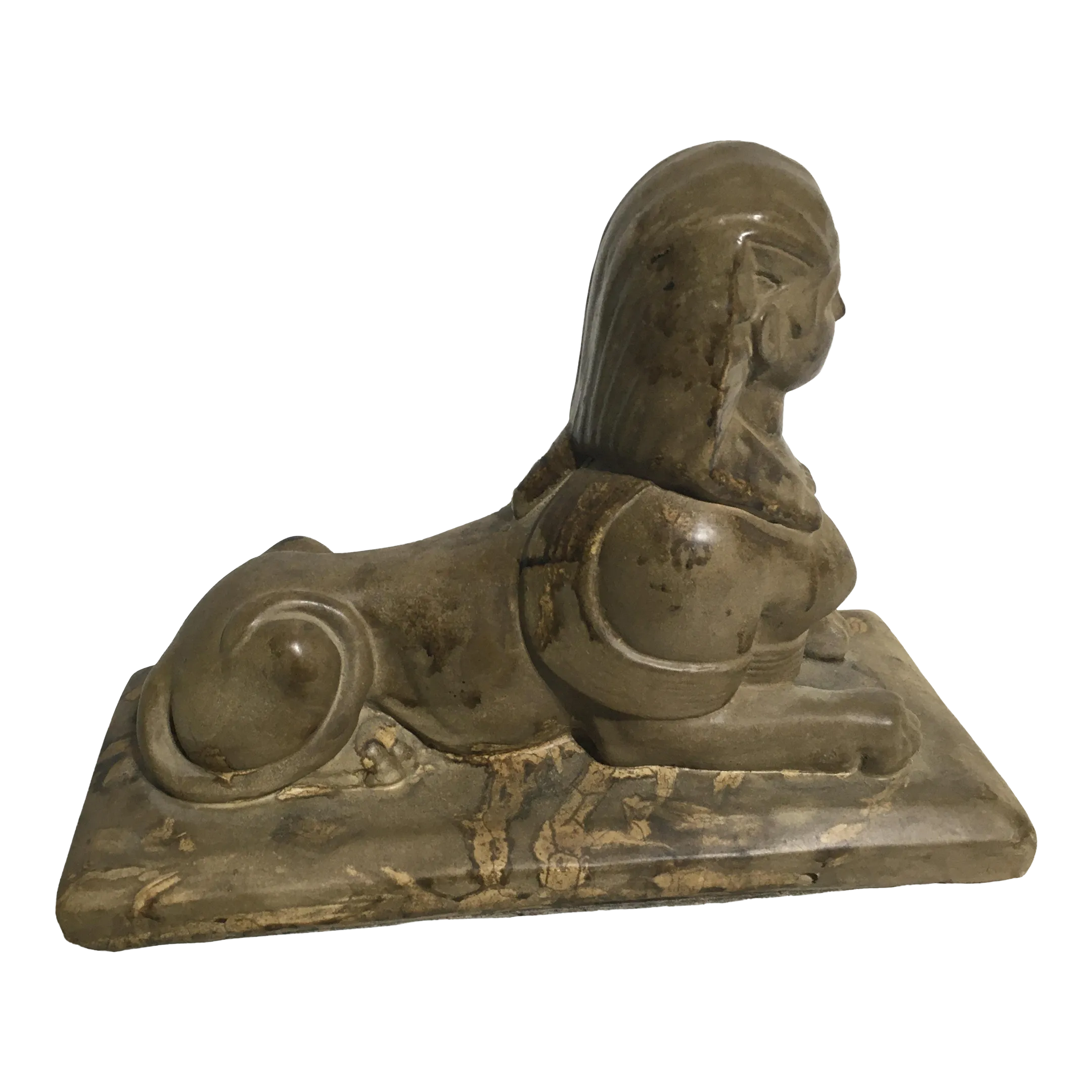 1980s Caste Polymer Sphinx | Chairish