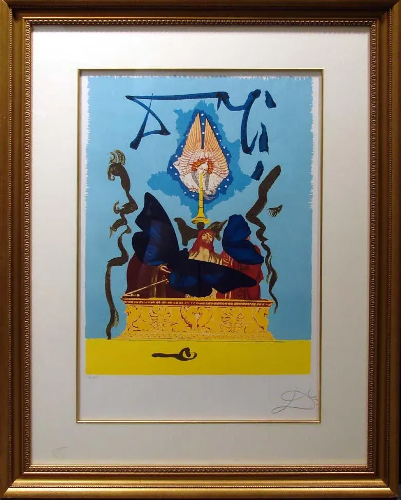 1979 "The Resurrection" Surrealist Hand Signed Lithograph by Salvador ...