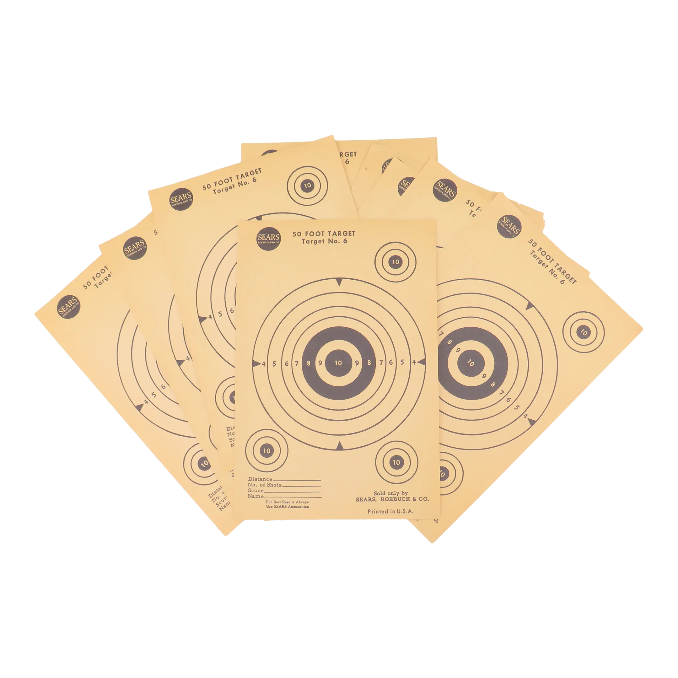 Sears Paper Target Collection, Set of 22 | Chairish