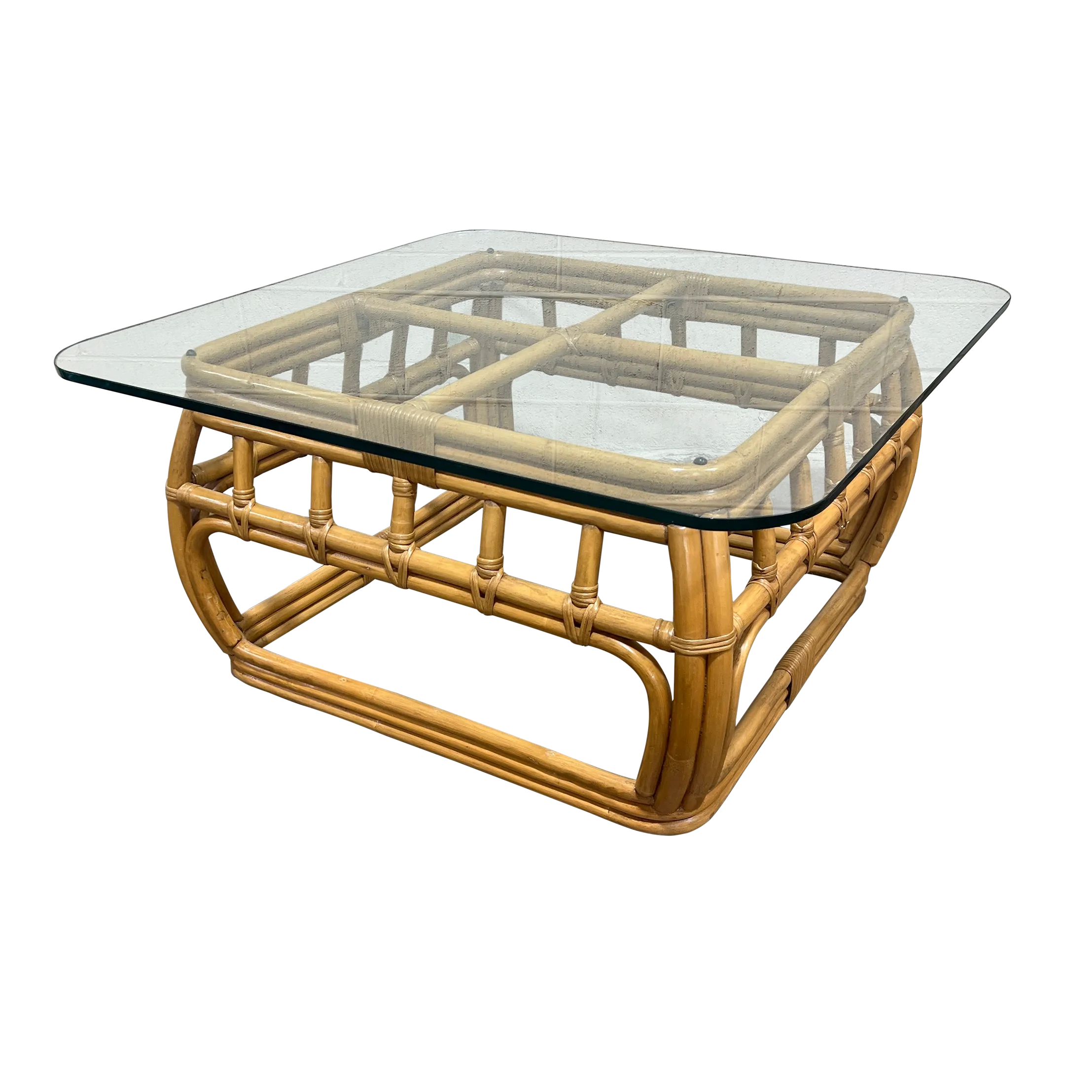 Vintage Ficks Reed Coffee Table - Sale | Chairish