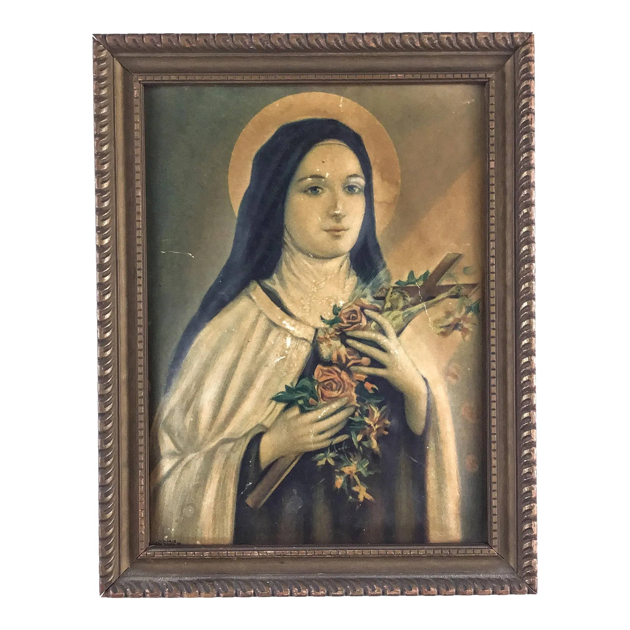 Mary Immaculate Mother of Jesus Rare 3d Original Litho U S A | Chairish