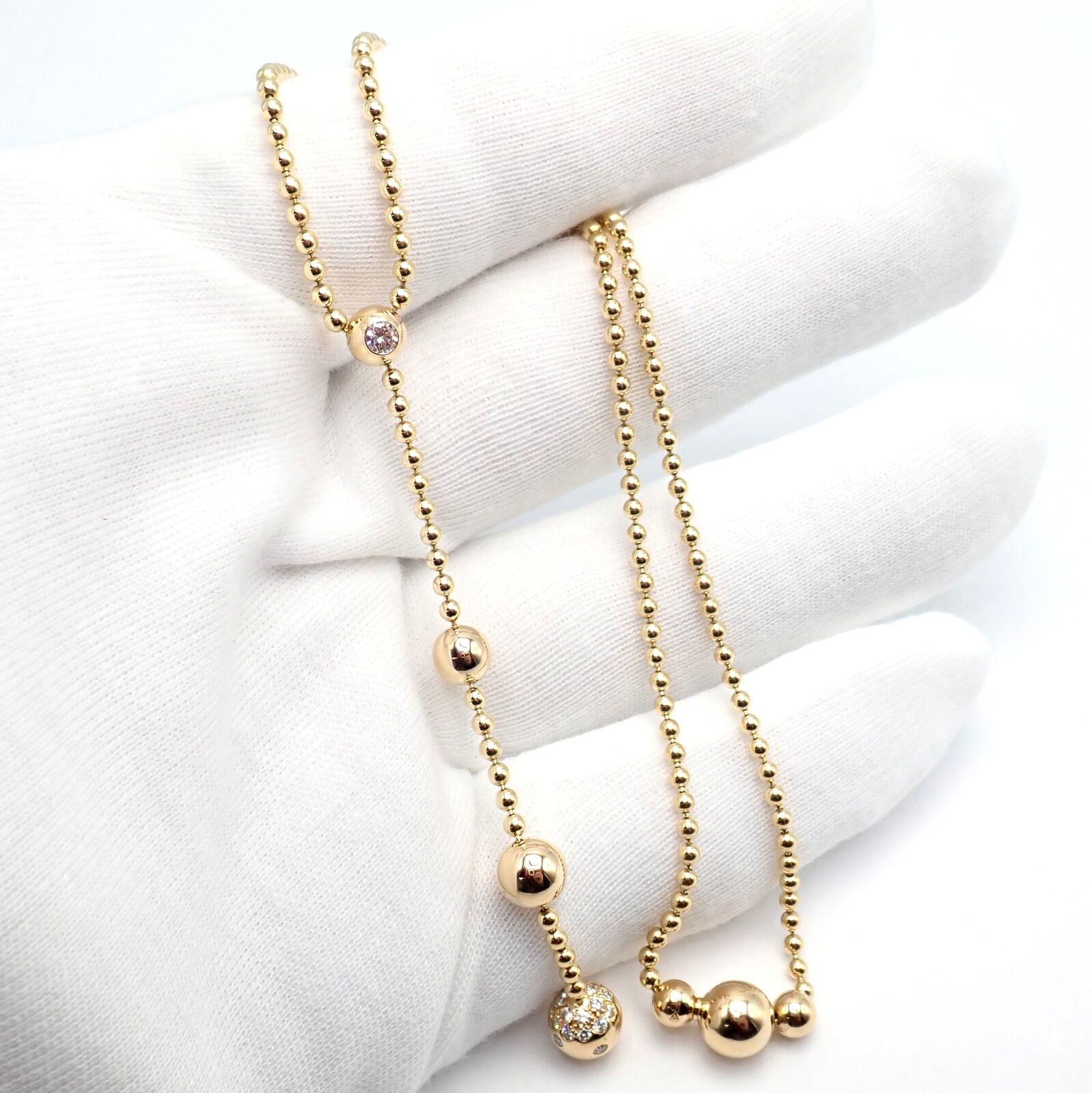 Cartier Draperie de Decollate 18k Yellow Gold Diamond Necklace Chairish