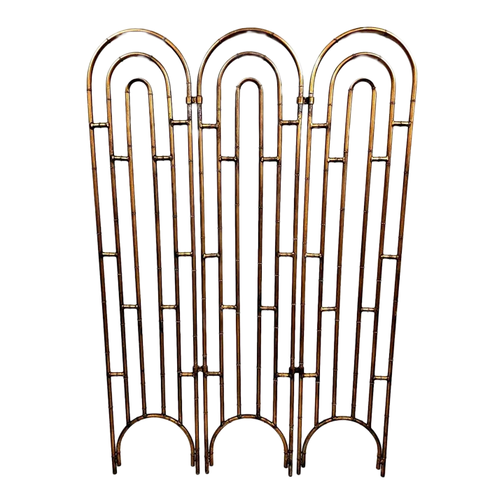 MCM Vintage Room Divider Screen Paravant Steel | Chairish