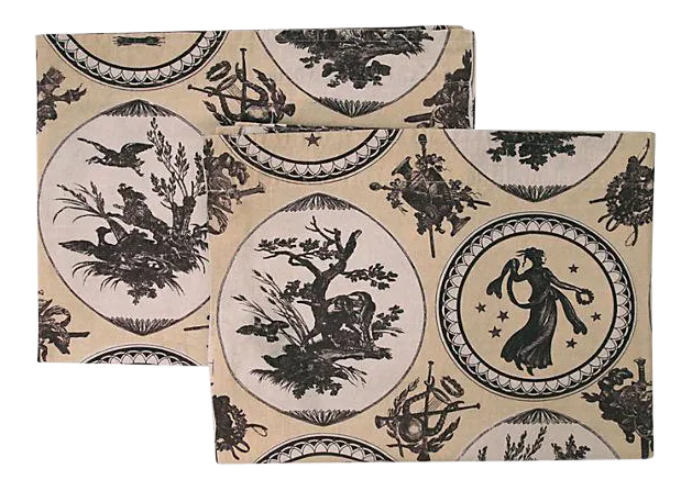 Scalamandre Toile Panels, S/2 | Chairish