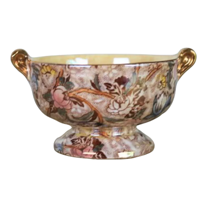 Vintage 1950's Maling English China Lustre Ware Sugar Bowl, Ring Dish ...