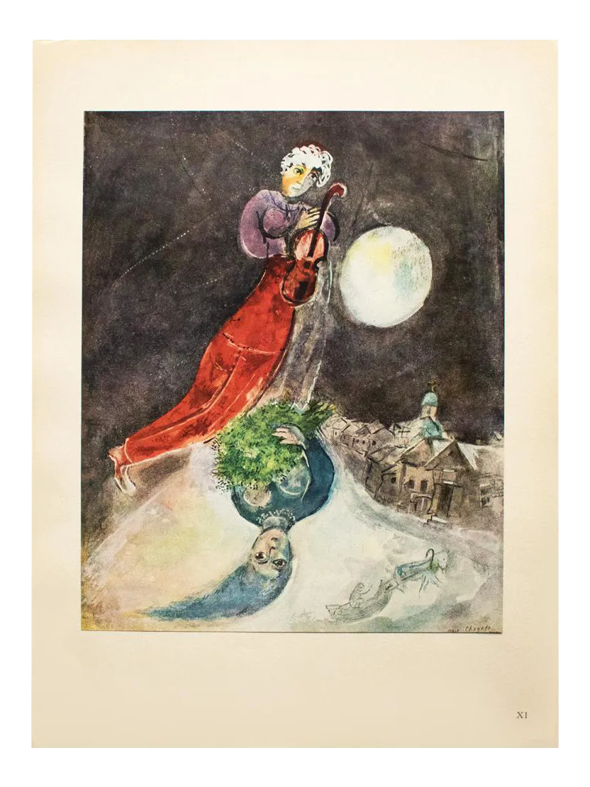 1947 After Marc Chagall "The Winter of Lovers", First Edition Period ...