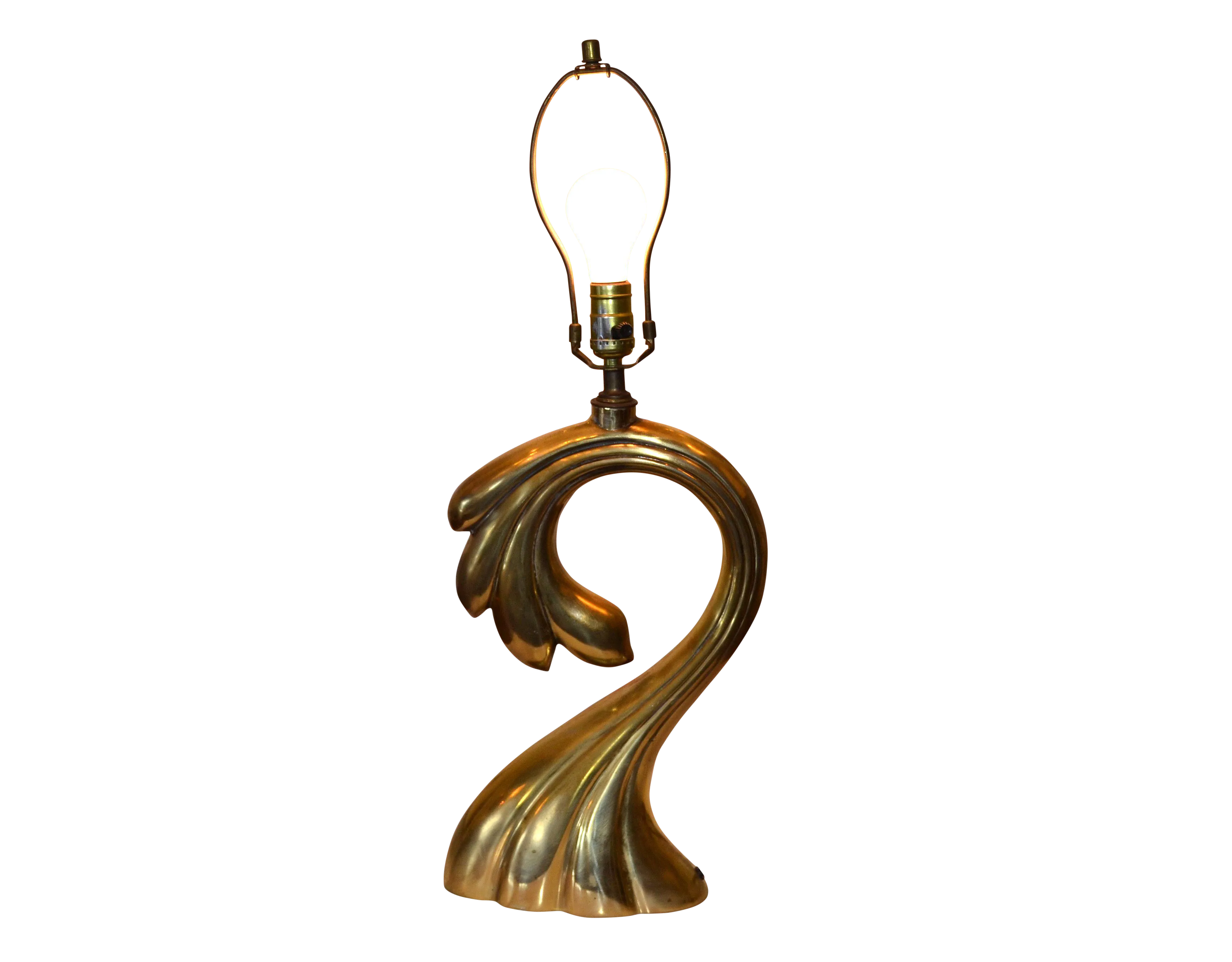 Pierre Cardin Manner Sculptural Brass Table Lamp Mid-Century Modern by ...