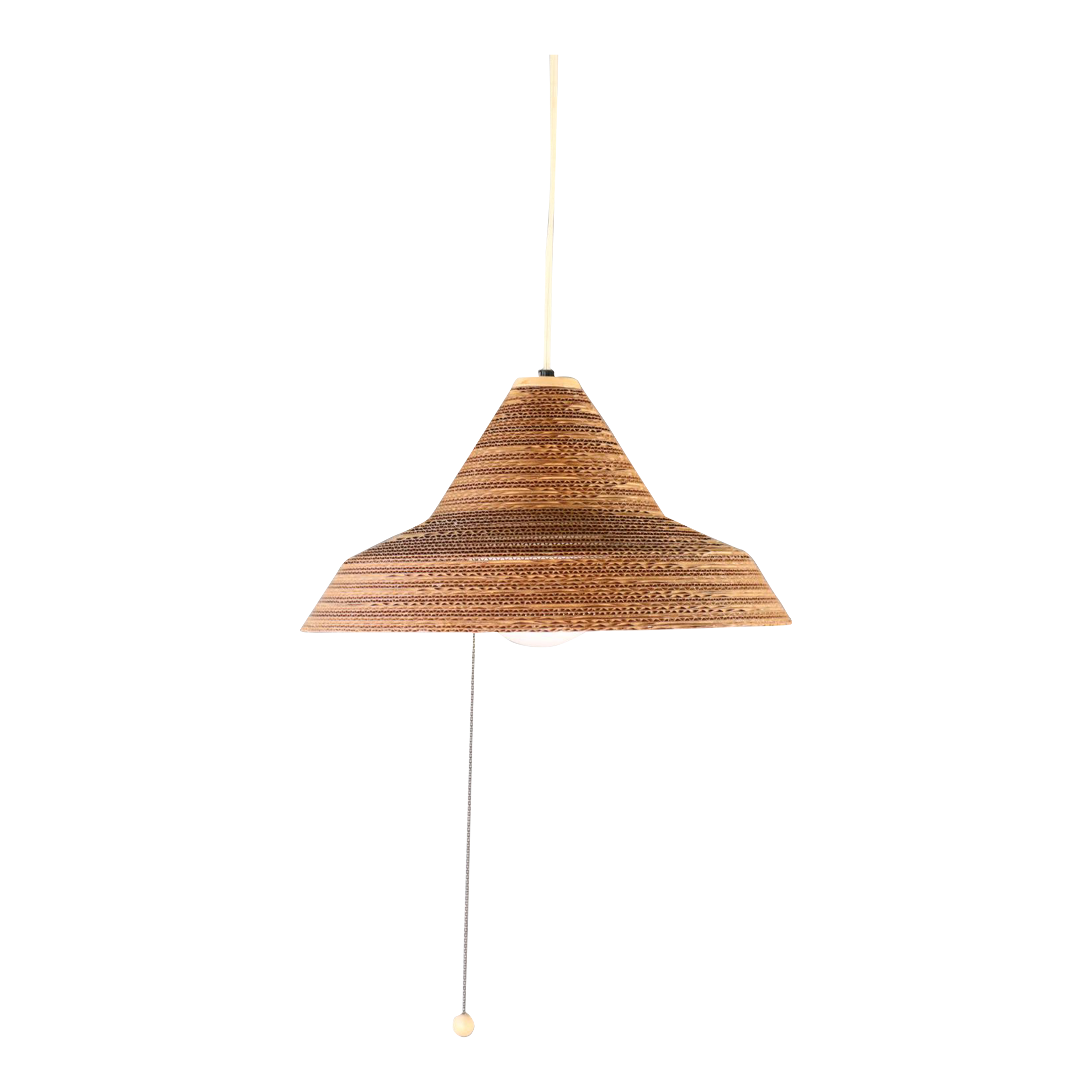 Vintage Gregory Van Pelt Corrugated Cardboard Pendant Ceiling Light ...