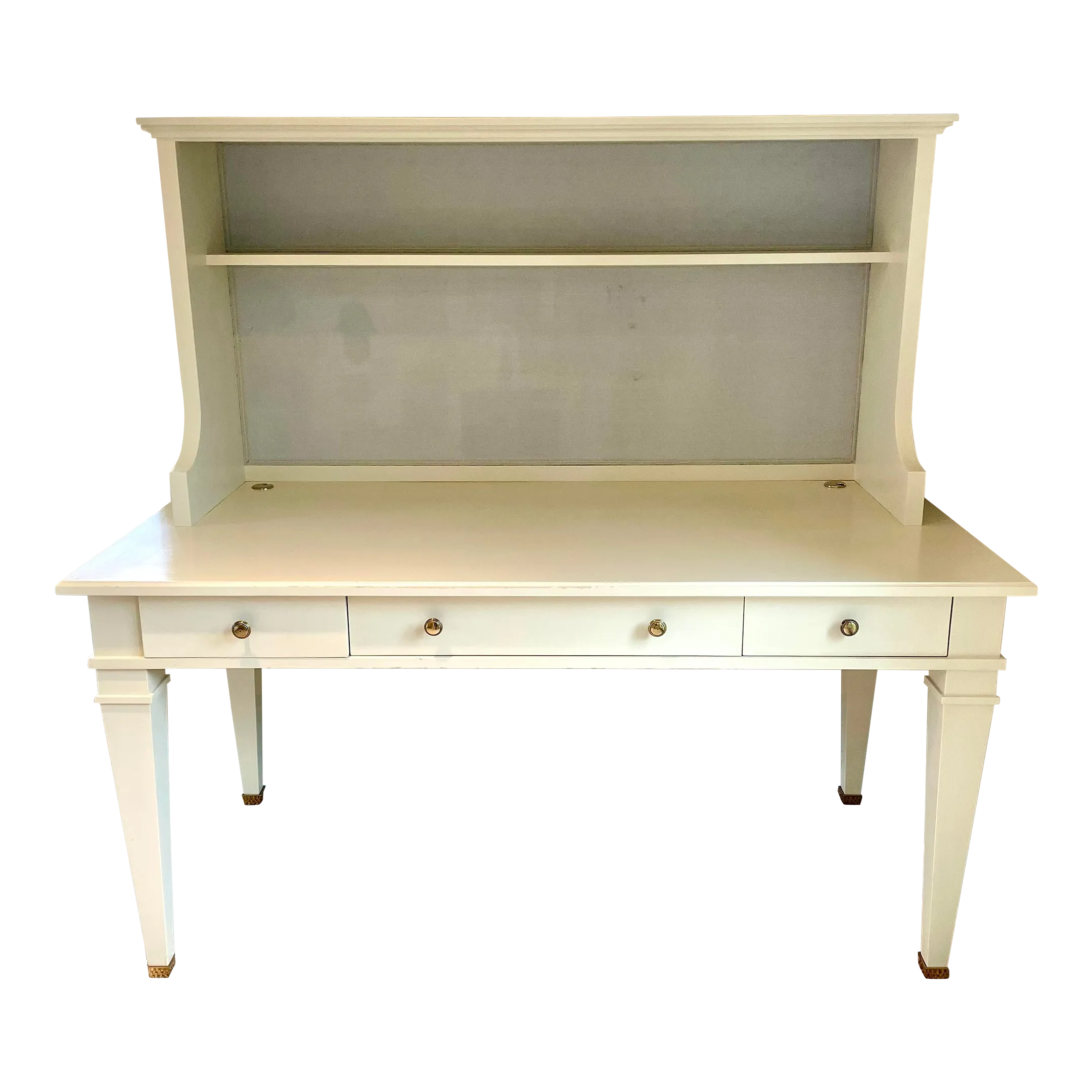 Custom Made Writing Desk With Cartonierre | Chairish