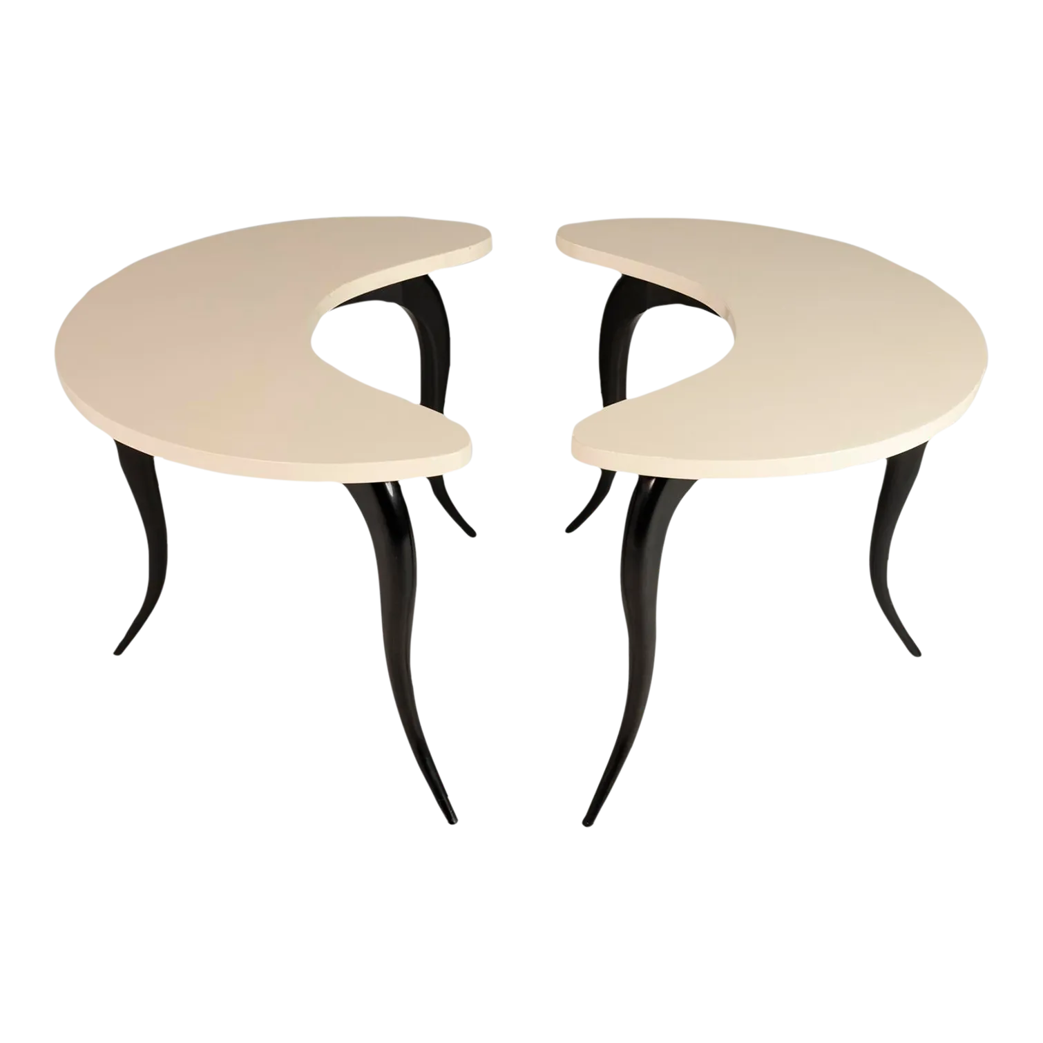 Circa 1970s Italian Art Deco Spider Leg Side Tables After Osvaldo ...