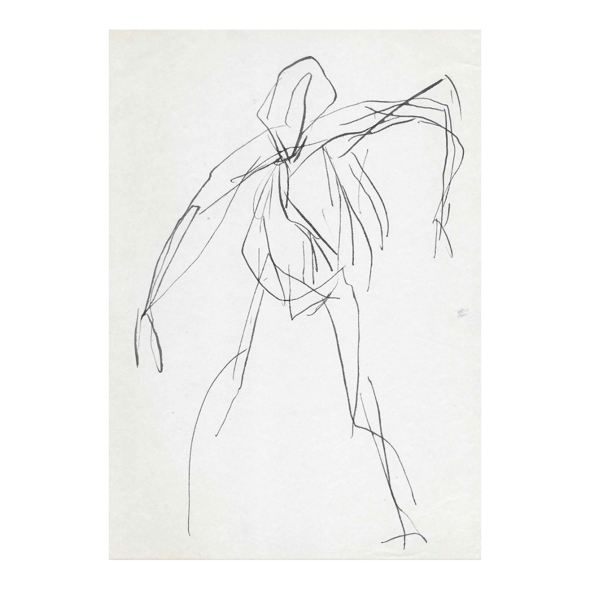 1950s James Bone Modern Figure Drawing | Chairish