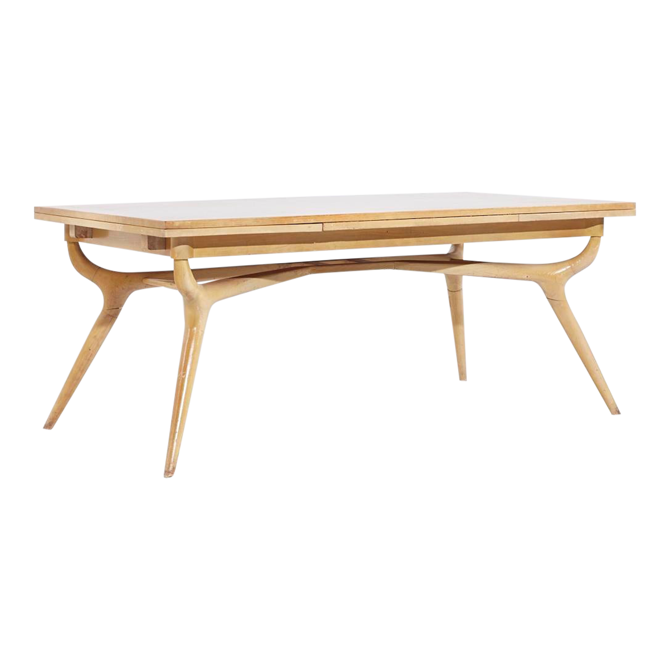 Harold Schwartz for Romweber Mid Century Oak Sculptural Hidden Leaf ...