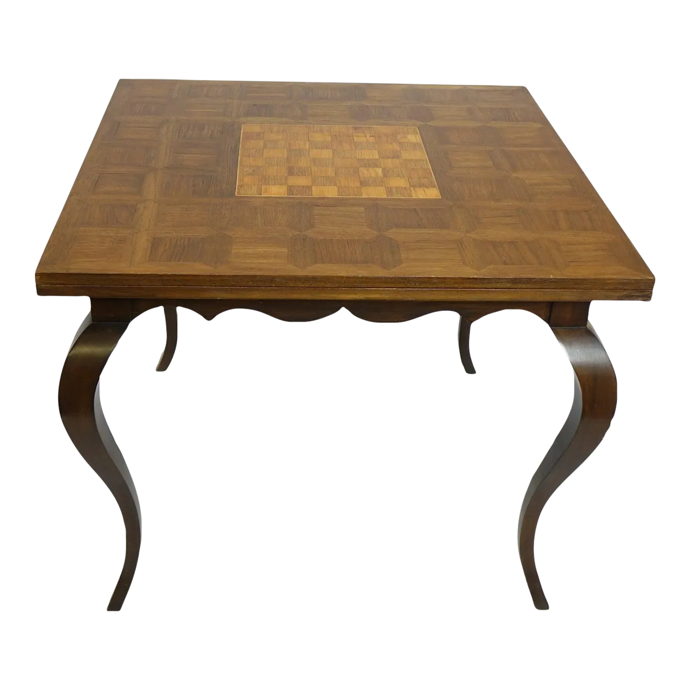 1970s Expandable Game Table With Chess Board | Chairish