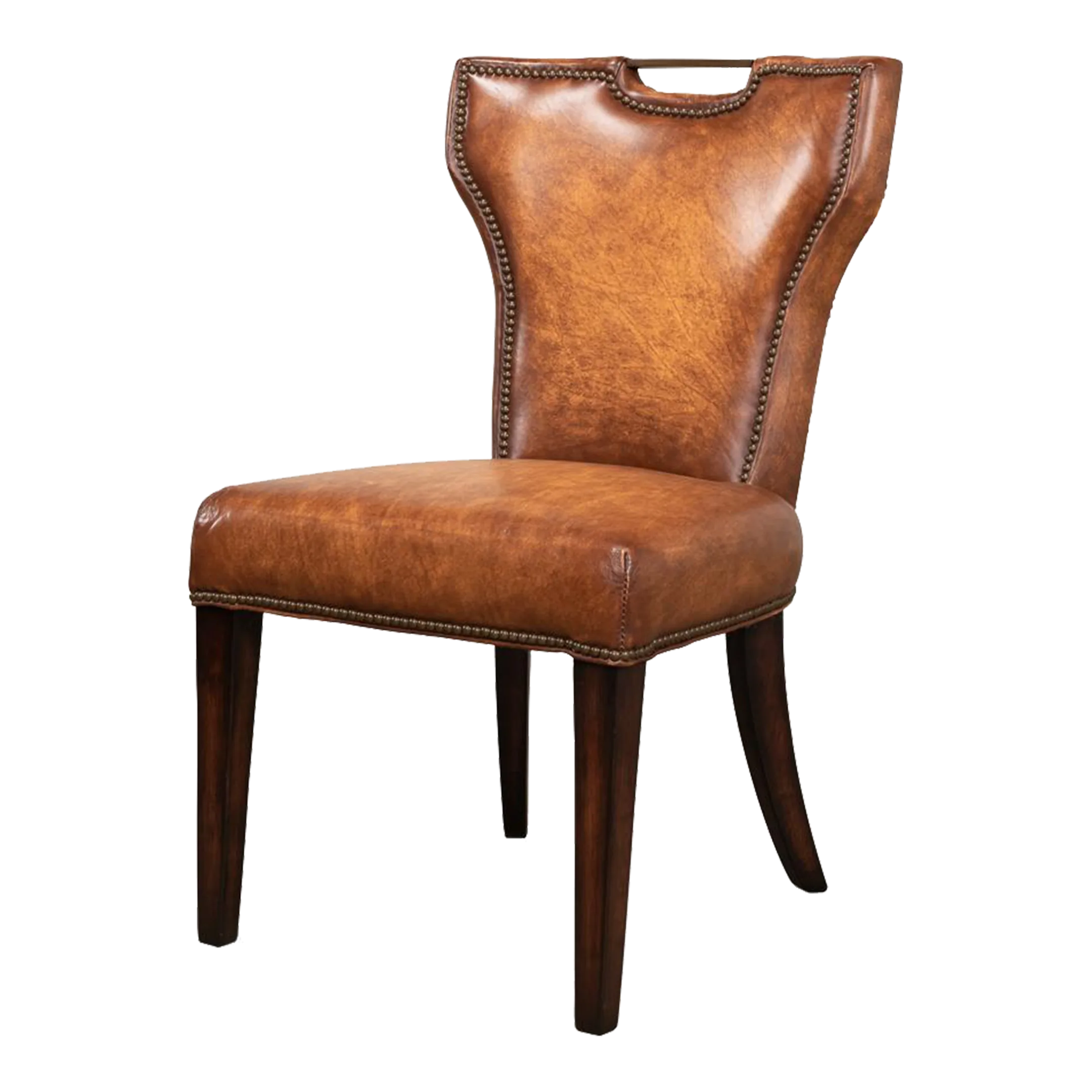 Leather Classic Dining Chair | Chairish