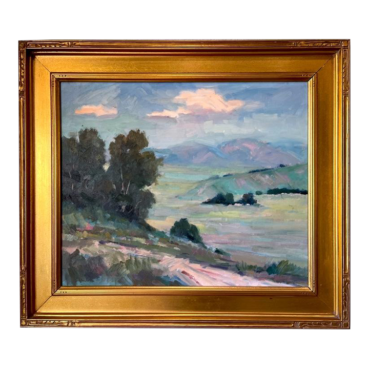 South Pasadena San Gabriel Mountains Plein Air Painting by Paul ...