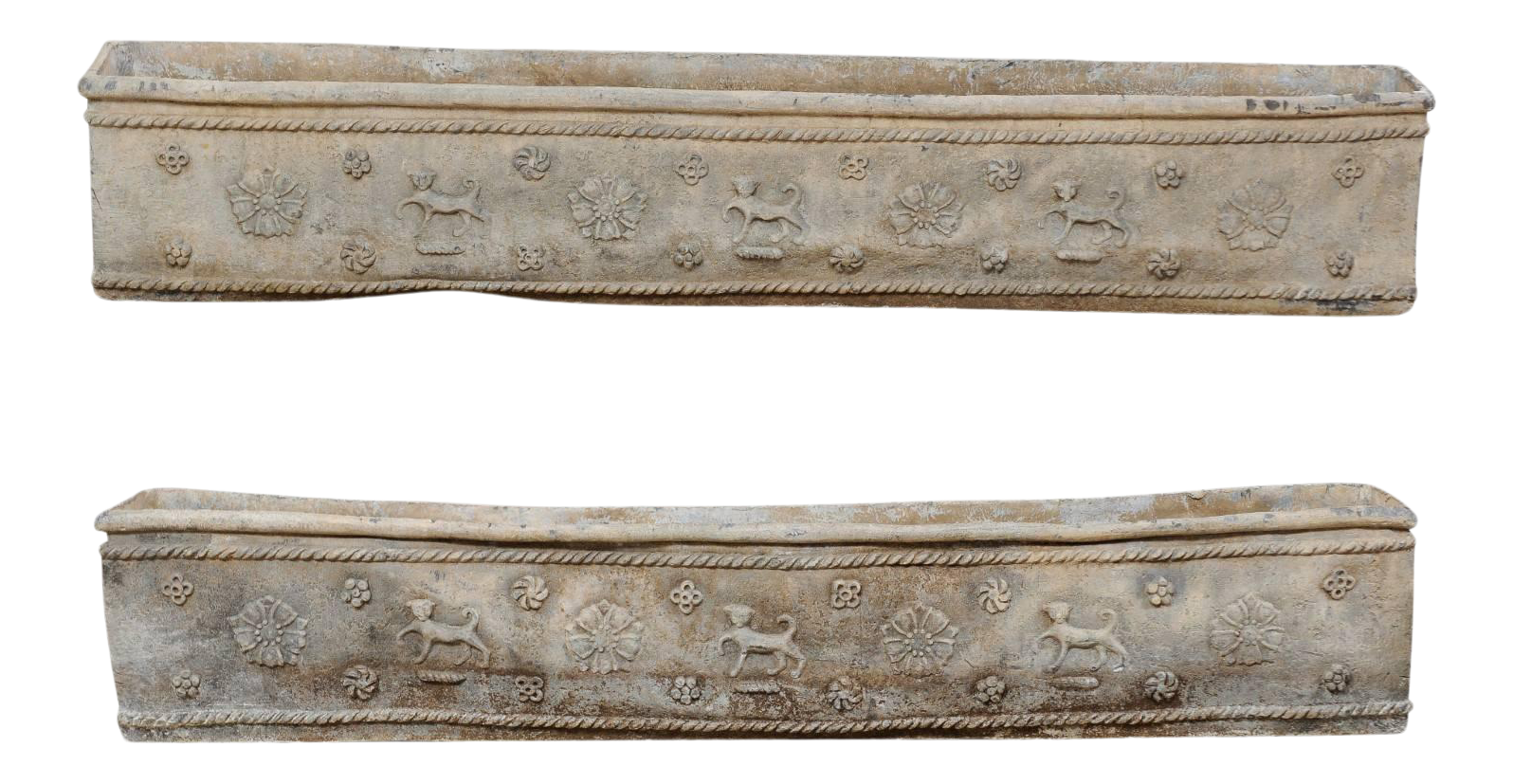 English 19th C. Window Boxes - A Pair | Chairish