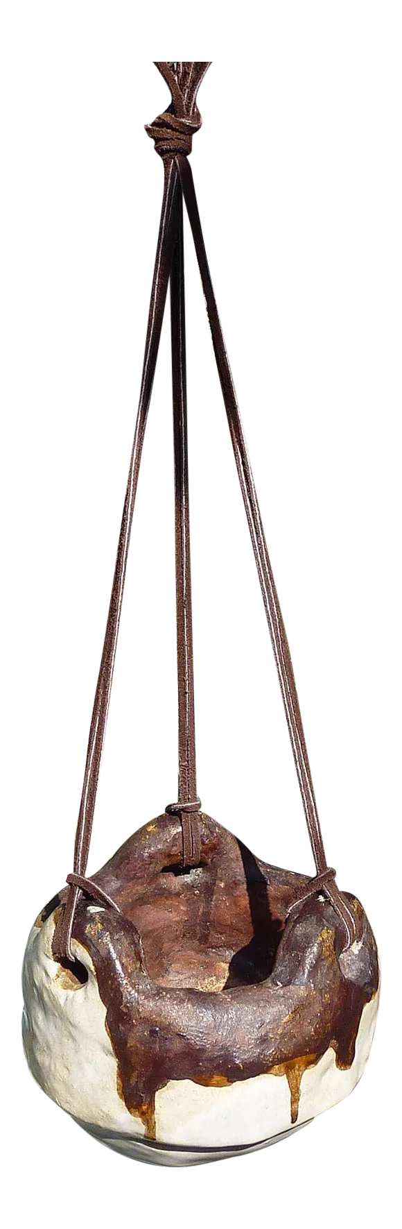 Handmade Hanging Clay Pot | Chairish