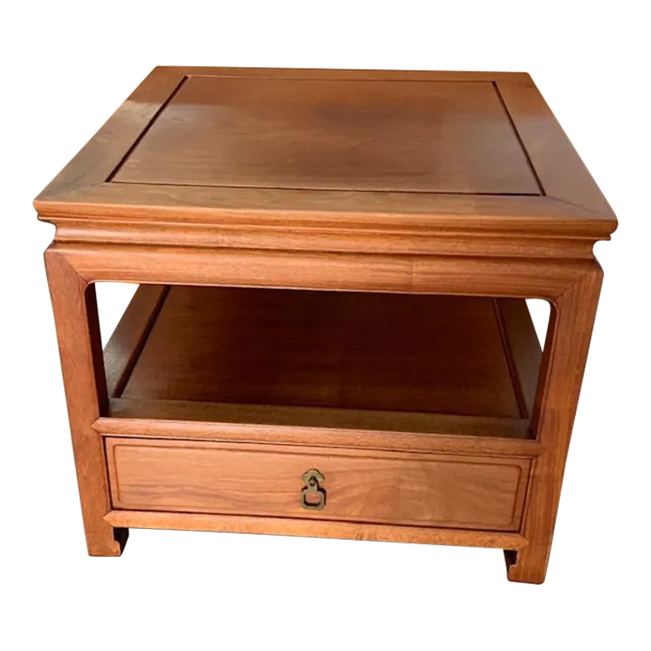 1960s Vintage Solid Rosewood Chinese End Tables | Chairish