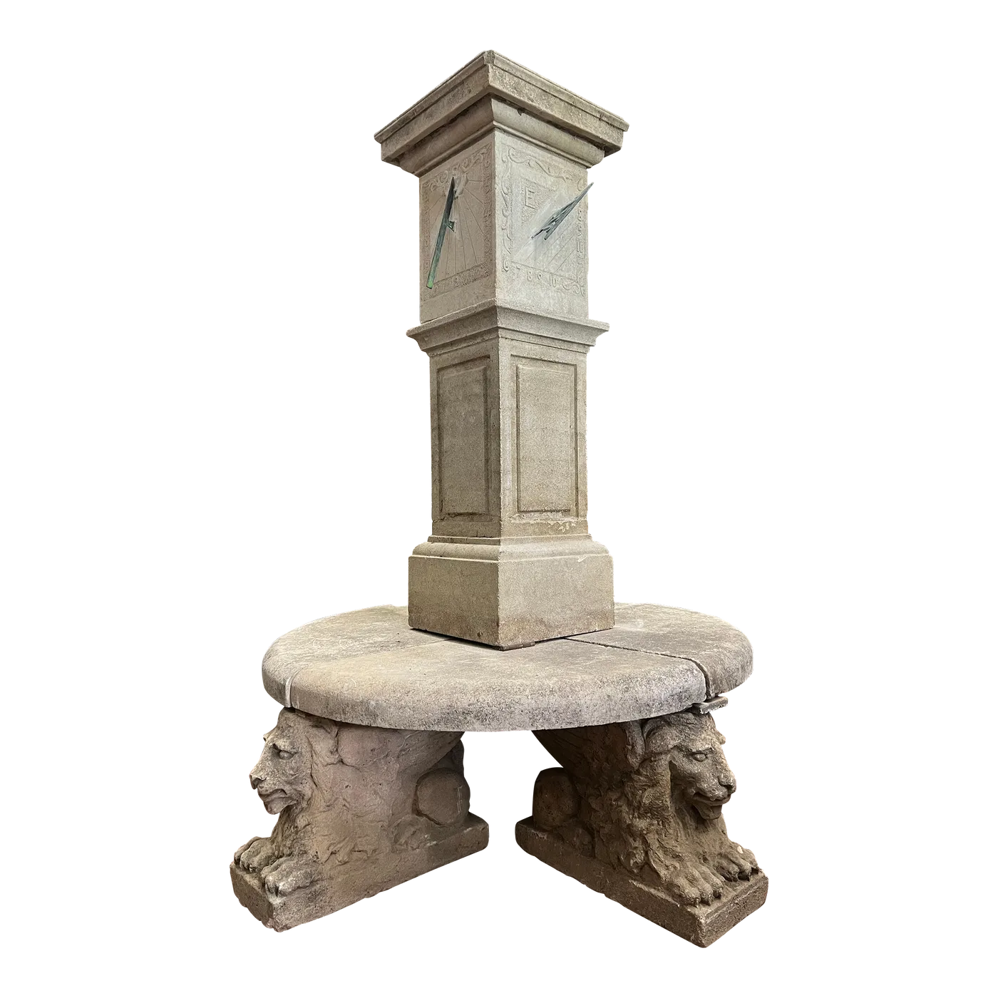 Monumental Wallace Neff-Designed Sundial Bench | Chairish