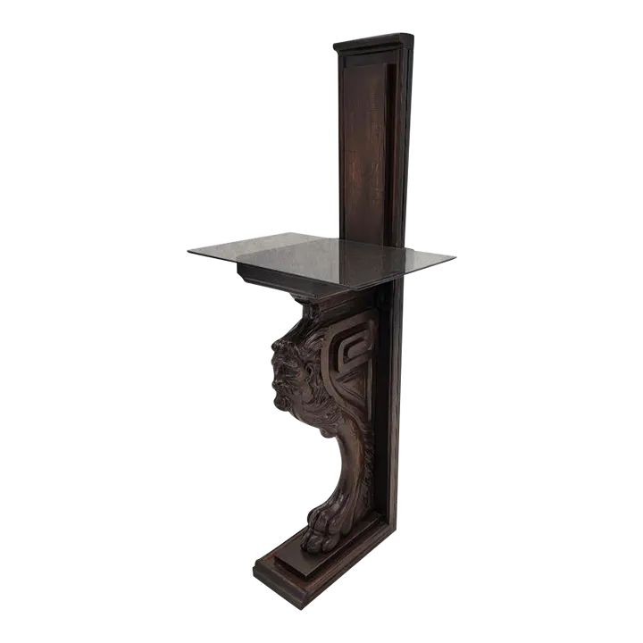 19th Century Antique Italian Rococo Figural Hand Carved Oak ...