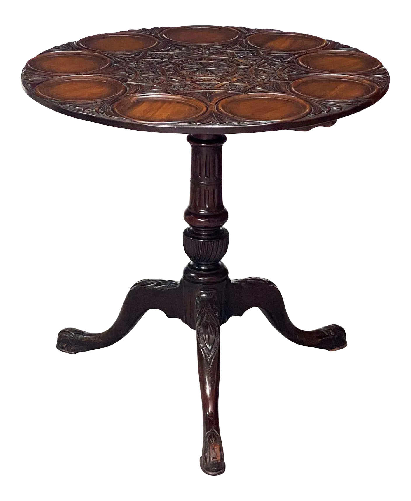 English Tilt-Top Supper Table of Mahogany | Chairish