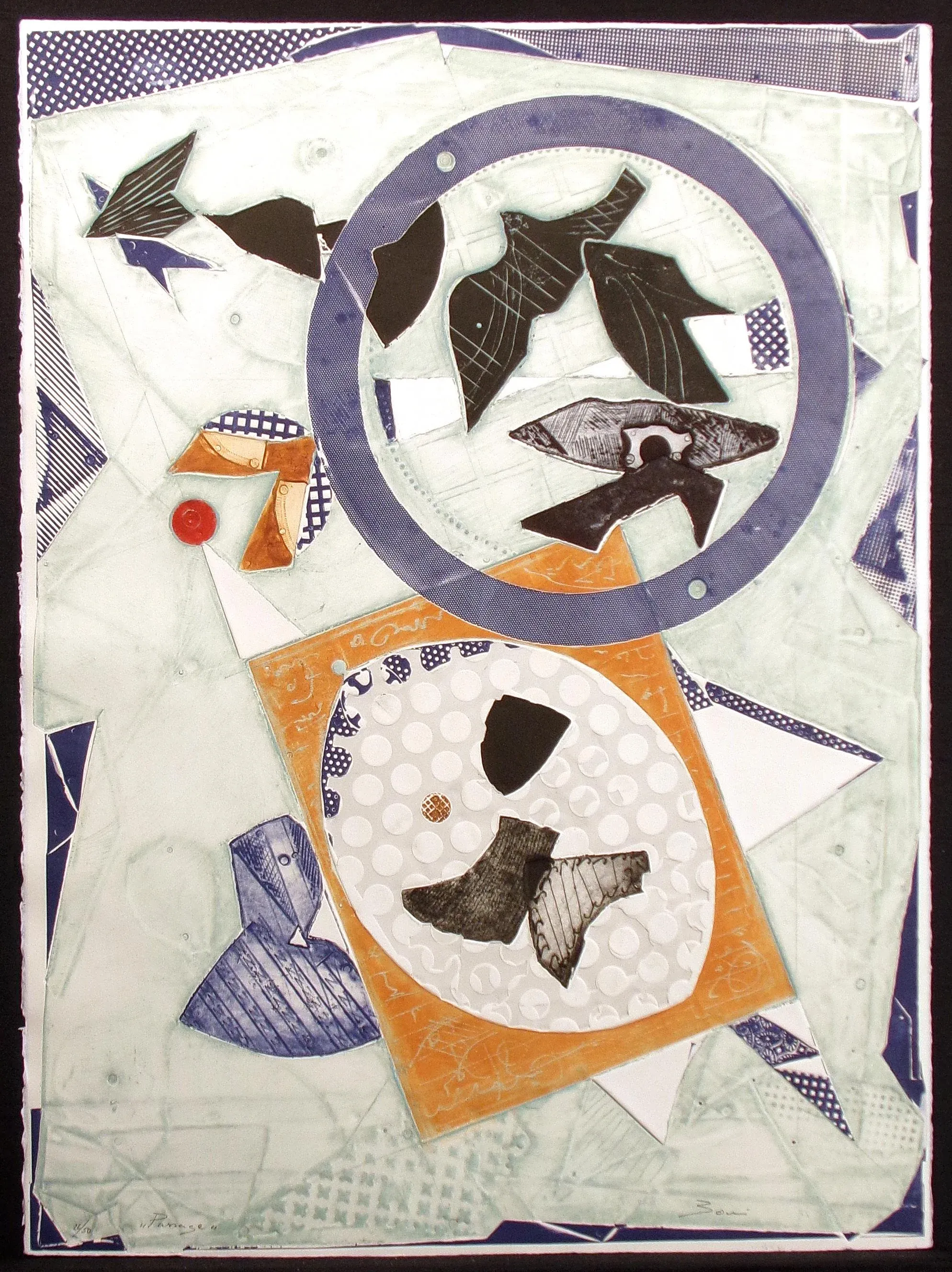 Paolo Boni "Passage" Limited Edition Graphisculpture Circa 1980 26/50 ...