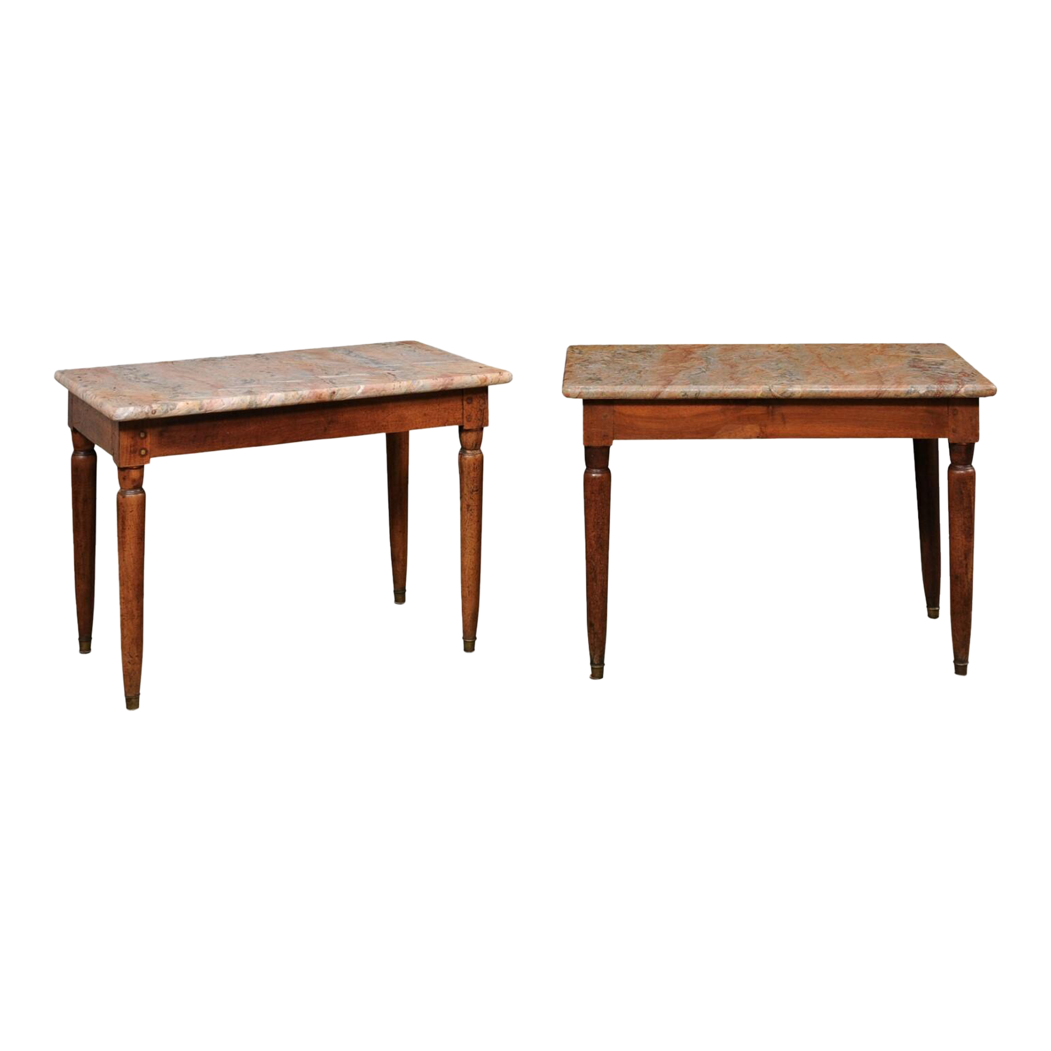 Antique English Tables with Spectacular Marble | Chairish
