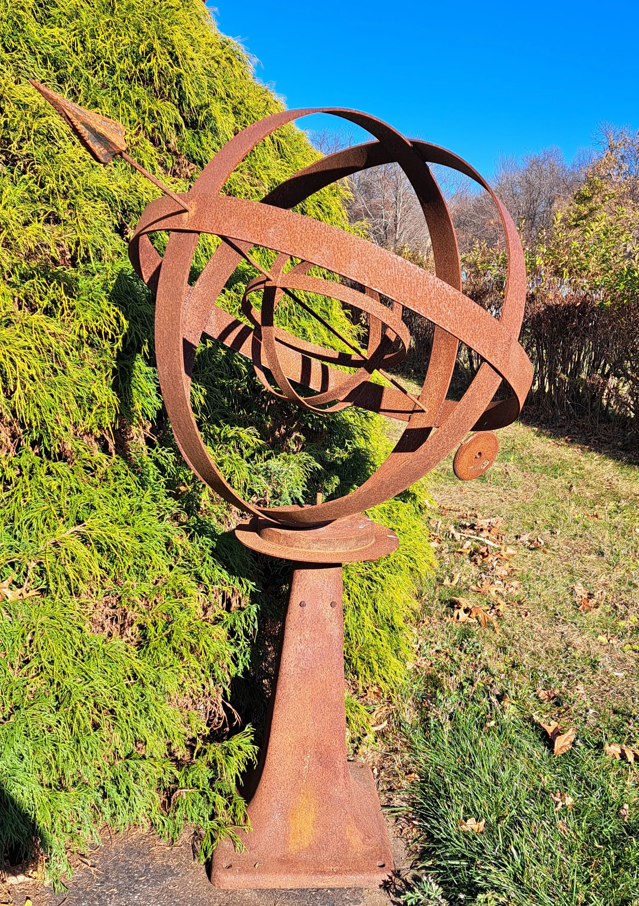 Large Armillary Sphere Garden Sculpture Large Iron Vintage Armillary