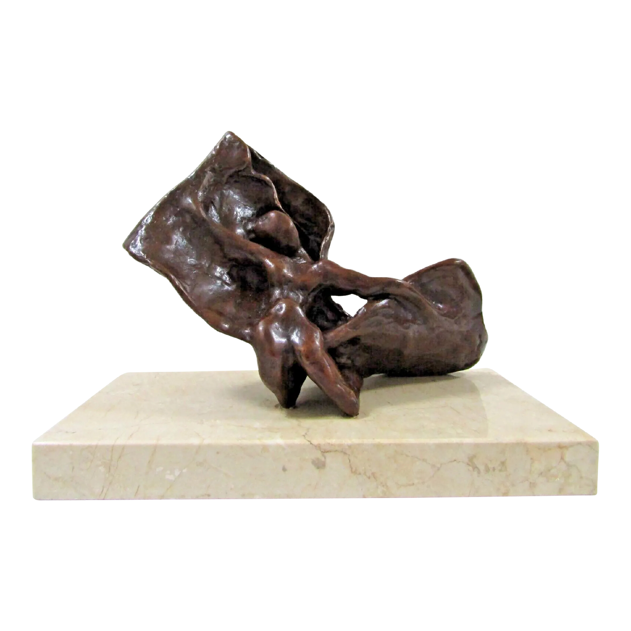 Salvador Dali Woman Between Veils Ca. 1974 Bronze Sculpture on Marble ...