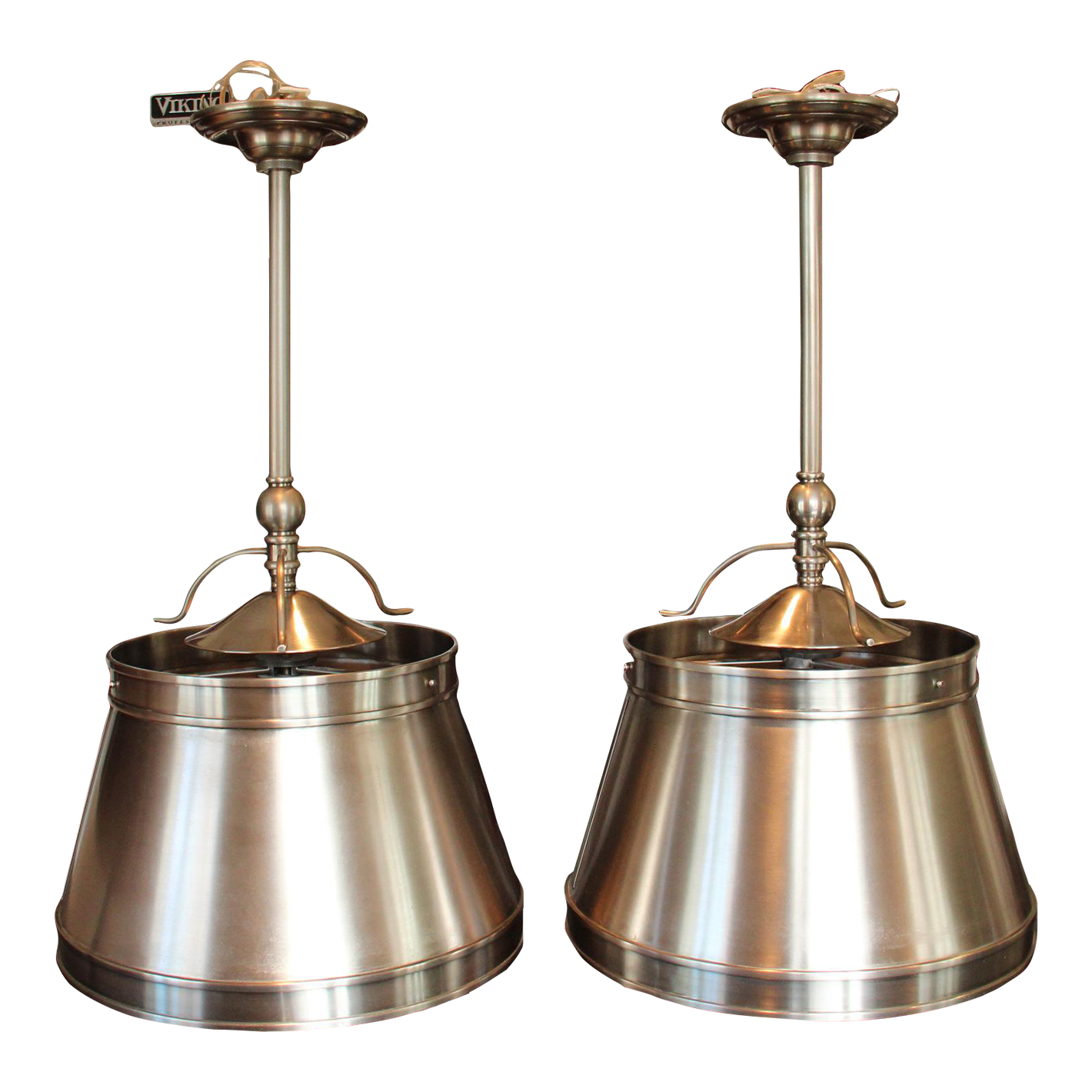 Chapman & Myers Sloane Shop Pendant Lights in Antique Nickel - a Pair ...