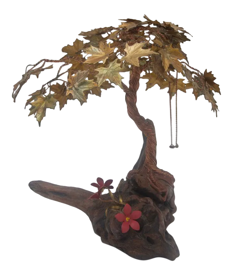 Mid-Century Figurine Tree With Swing | Chairish