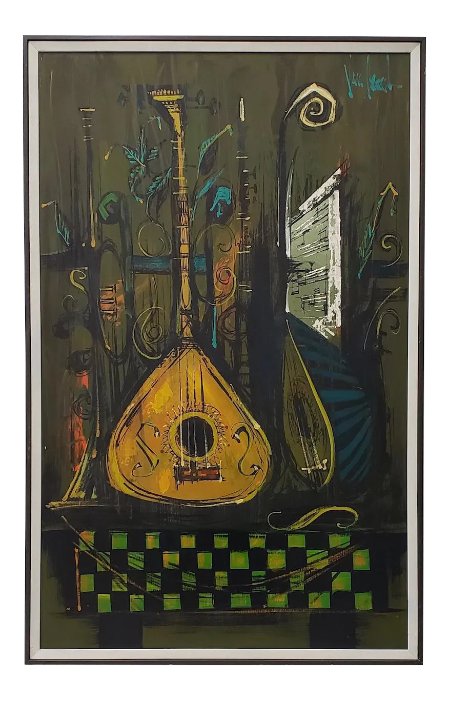 Large Scale Mid 20th Century Acrylic Painting by Vanguard Studios ...