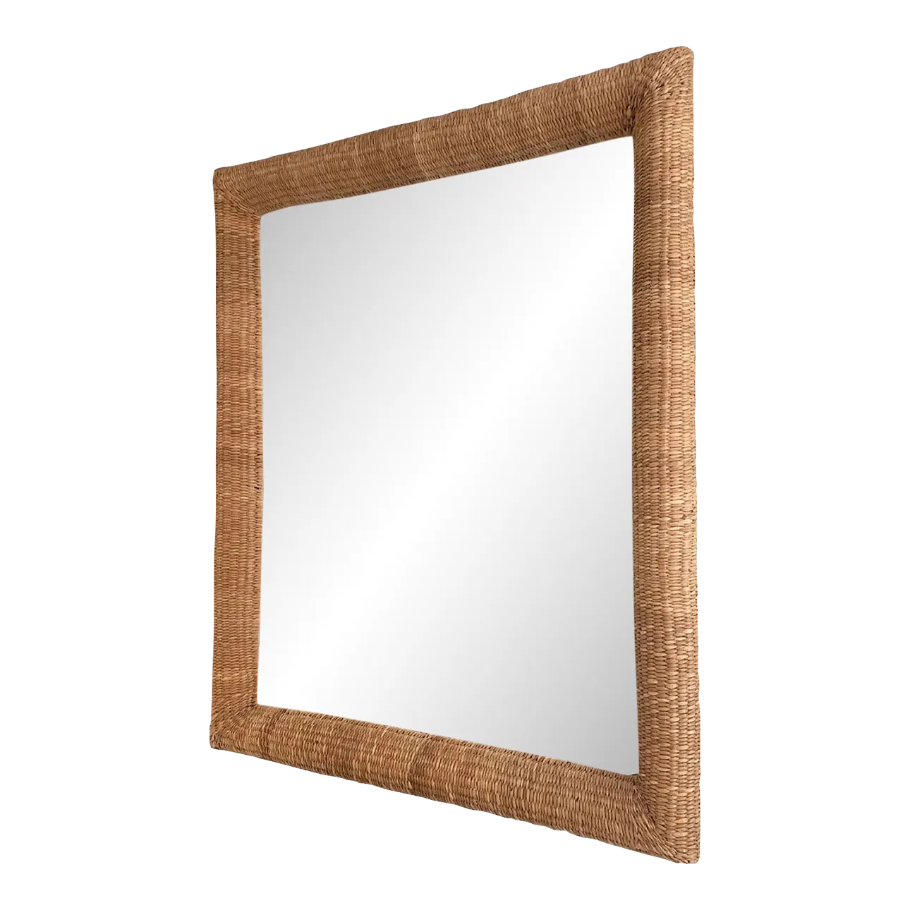 Wrapped Rattan Mirror Mario Lopez Torres | Chairish