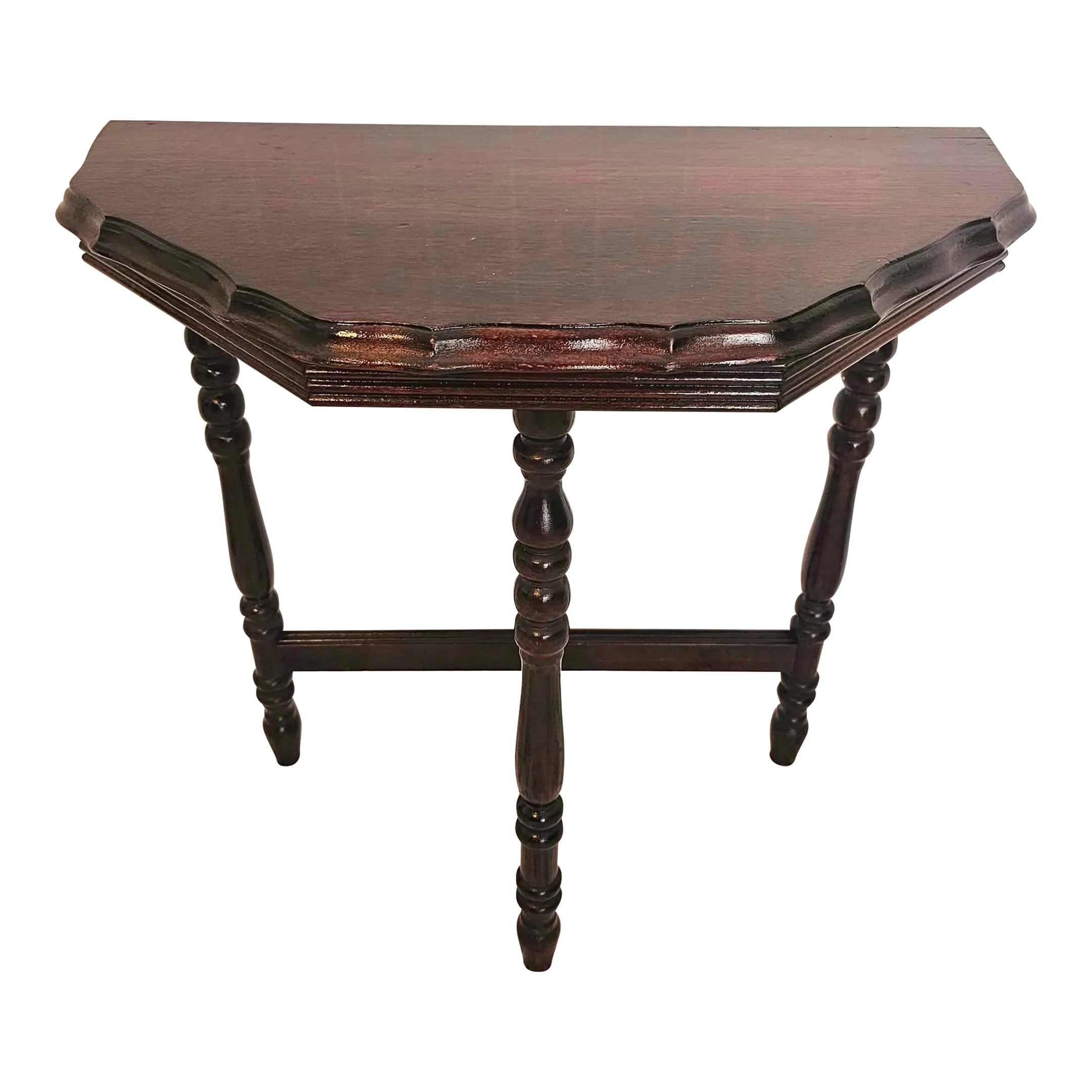 Small British Colonial 19th Century Demi-Lune Console or Side Table ...